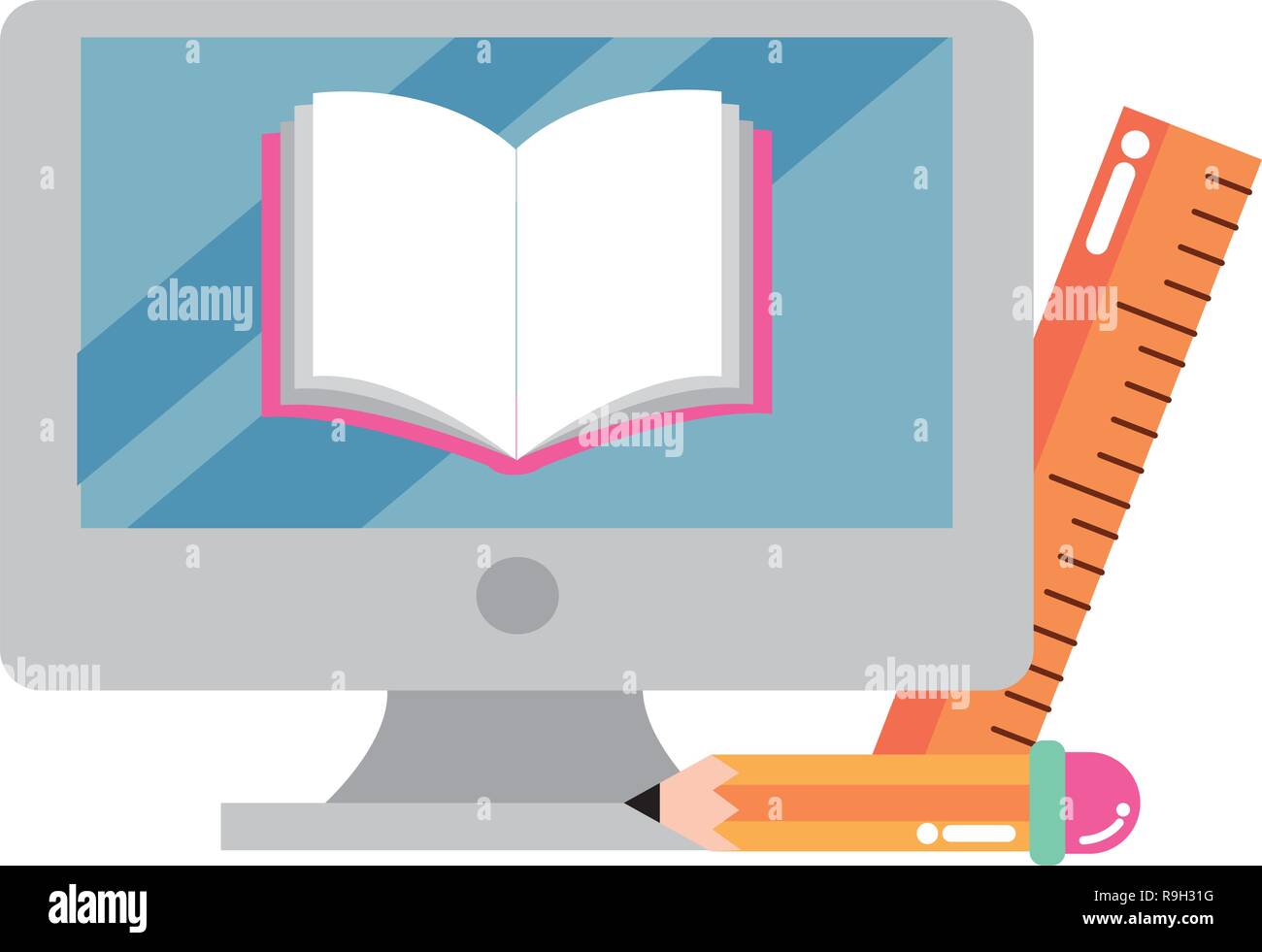 school study element cartoon Stock Vector Image & Art - Alamy