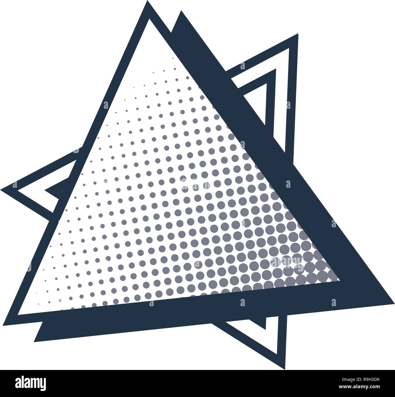 geometric triangle cartoon Stock Vector Image & Art - Alamy