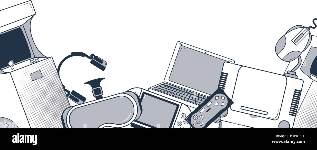 videogame time cartoon Stock Vector Image & Art - Alamy