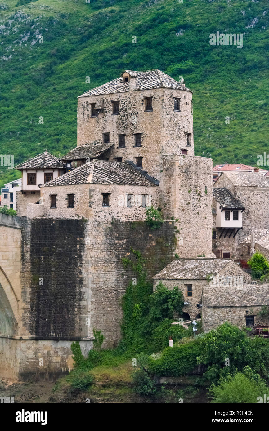 Stari Most (Old Bridge) over Neretva River, UNESCO World Heritage site ...