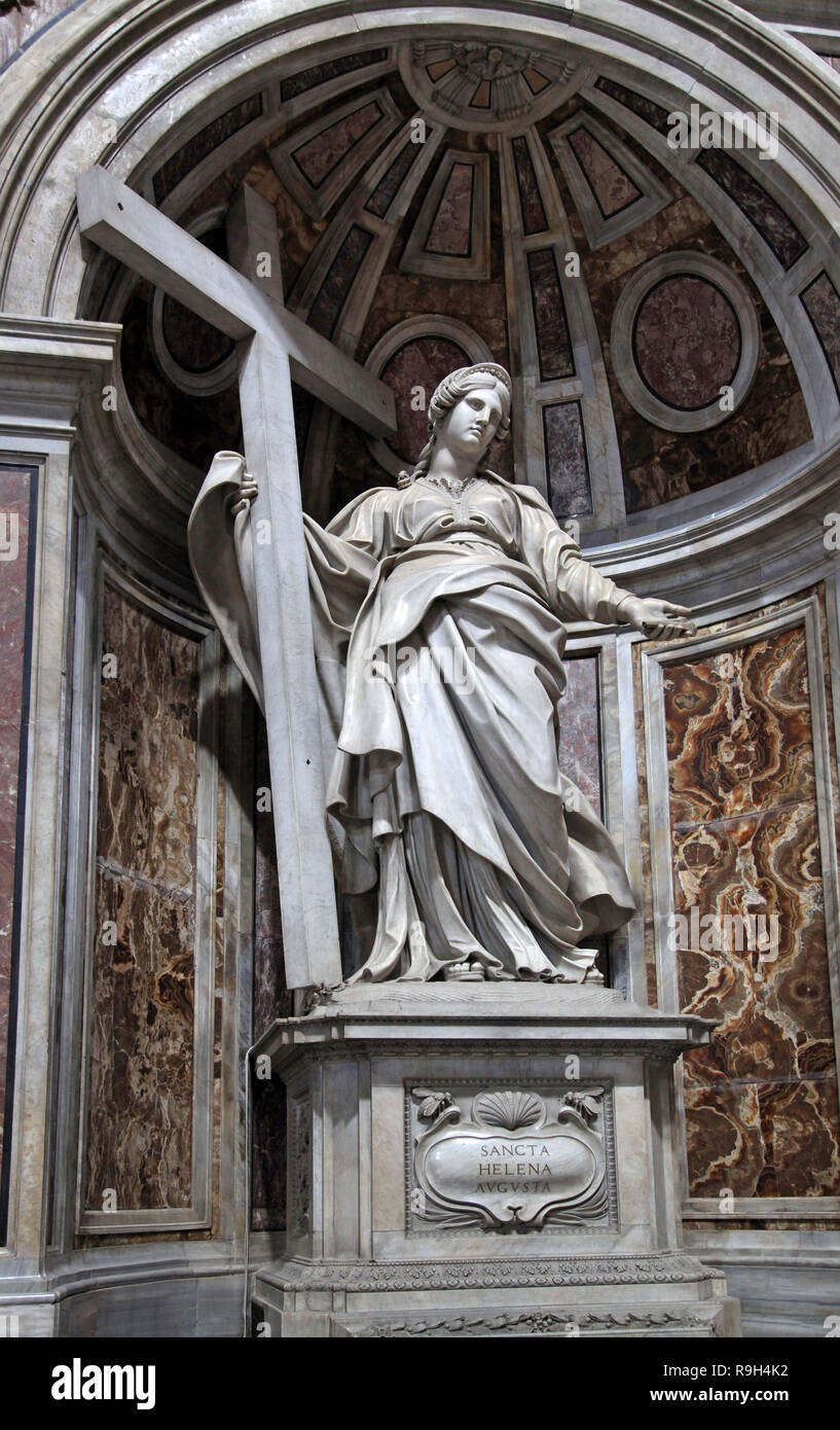 Sculpture statue inside st peters basilica hi-res stock photography and ...