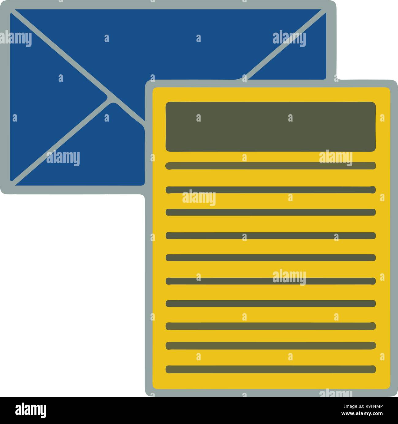 Open Mail Icon, Application Color icon use vector good for your app ...