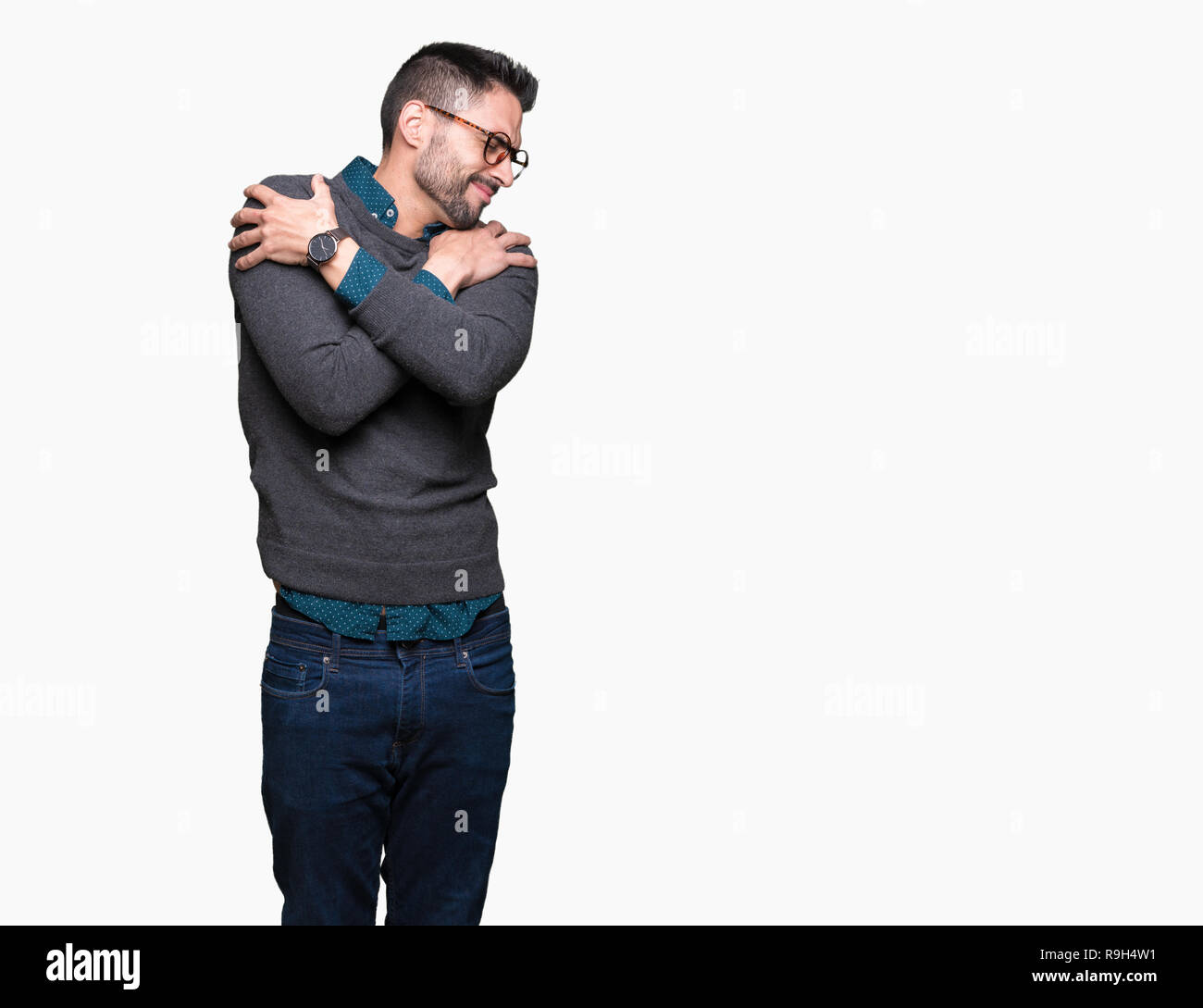 Hug himself Cut Out Stock Images & Pictures - Alamy