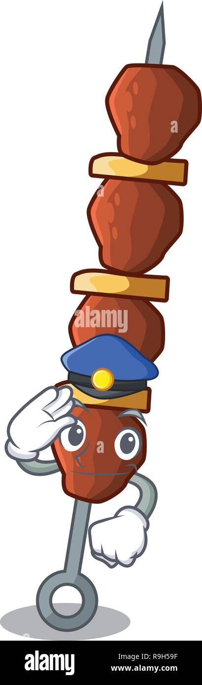 Police chickin shish with sticks a cartoon Stock Vector Image & Art - Alamy