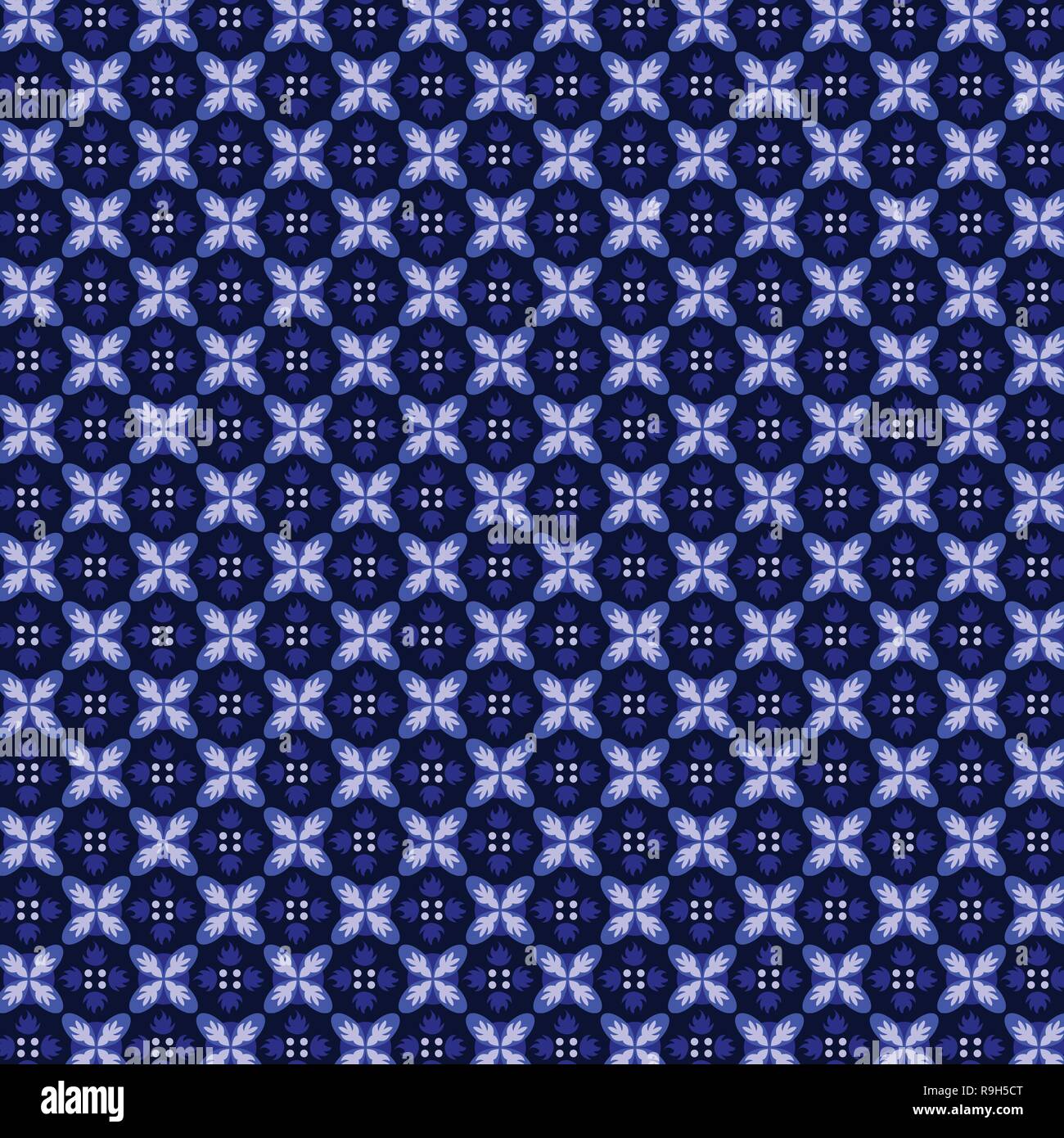 Batik Blue tones Texture and Background good for decoration Stock ...