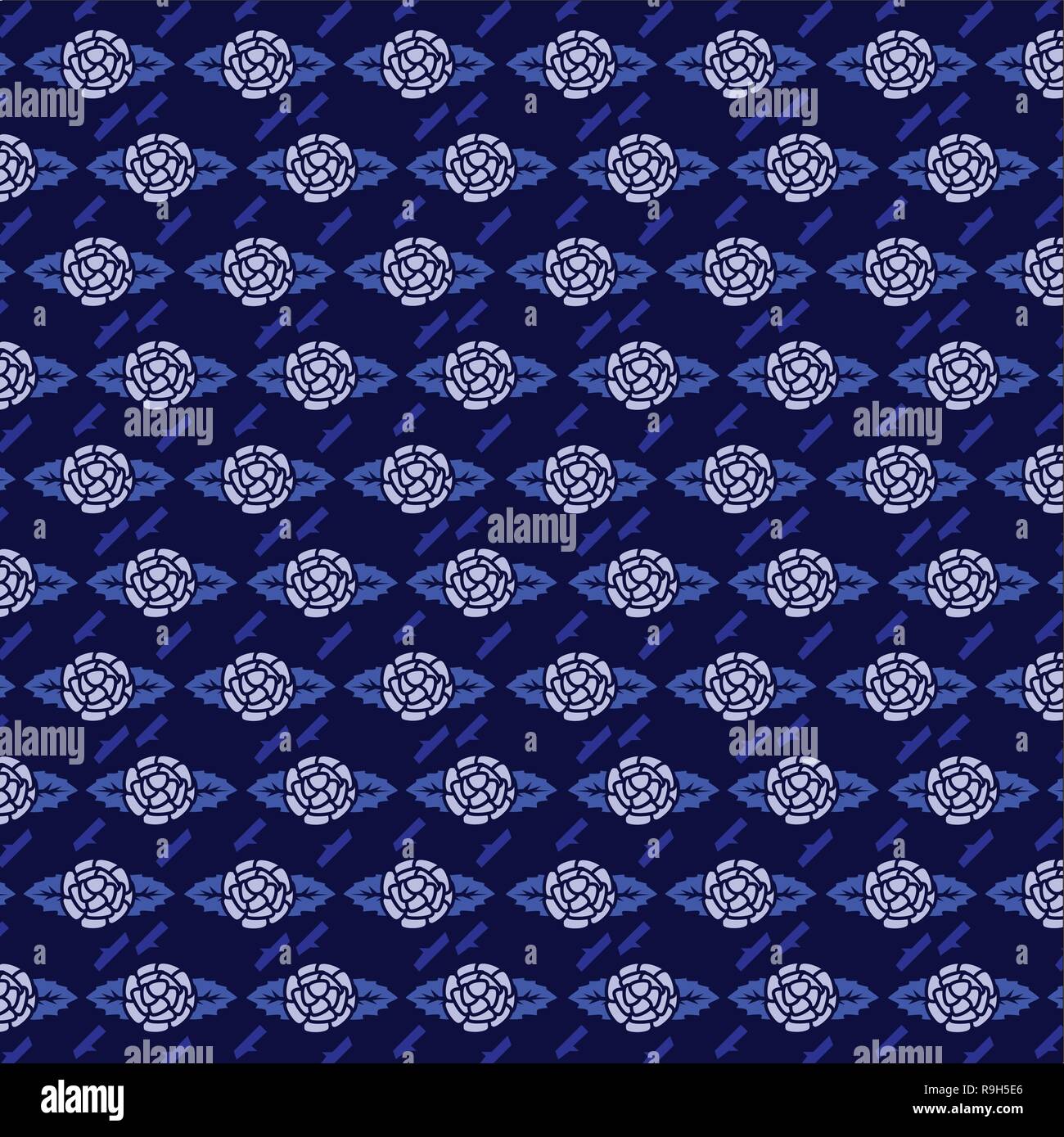 Batik Blue tones Texture and Background good for decoration Stock ...