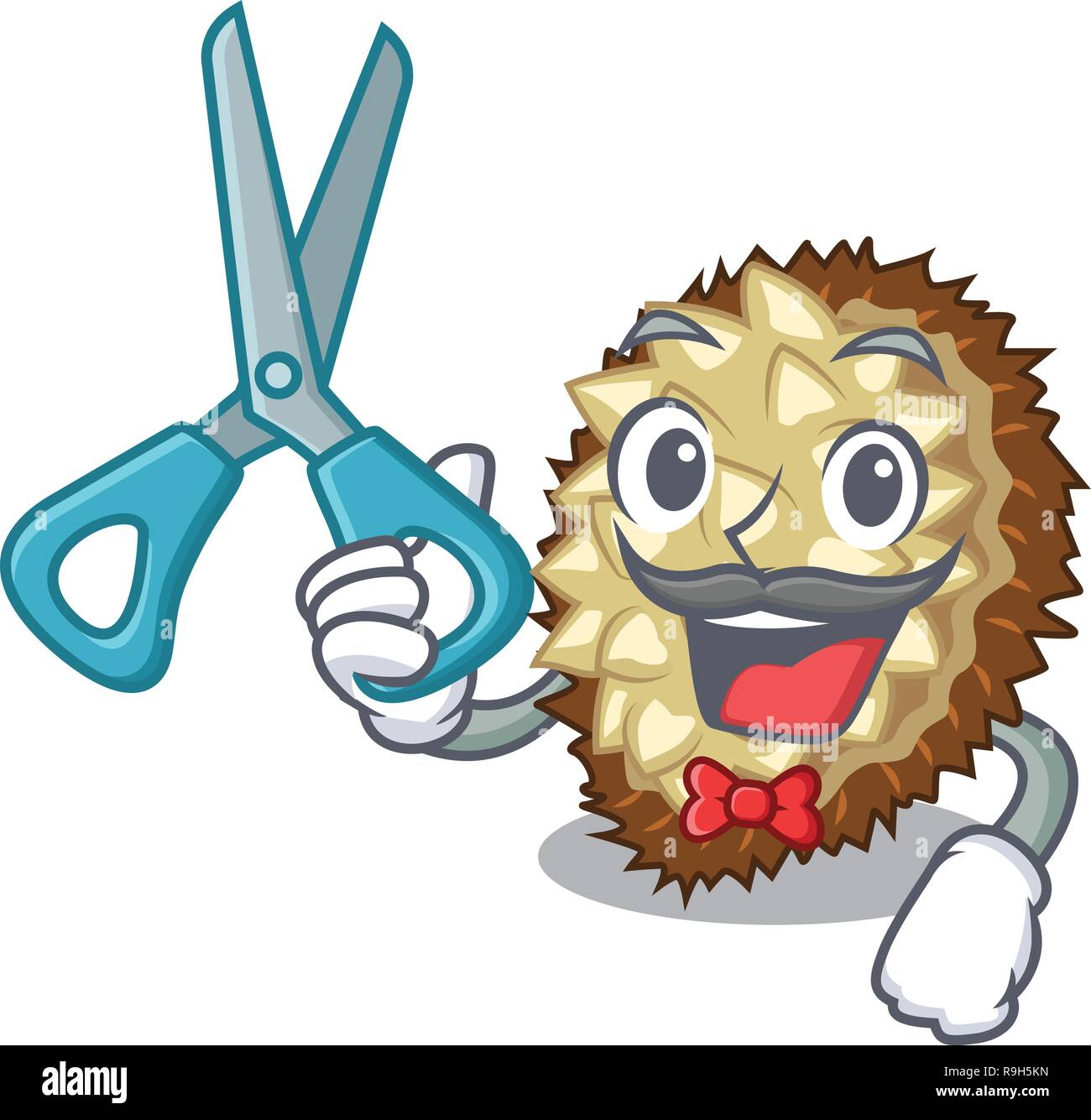 Barber marang fruit isolated on a cartoon Stock Vector Image & Art - Alamy