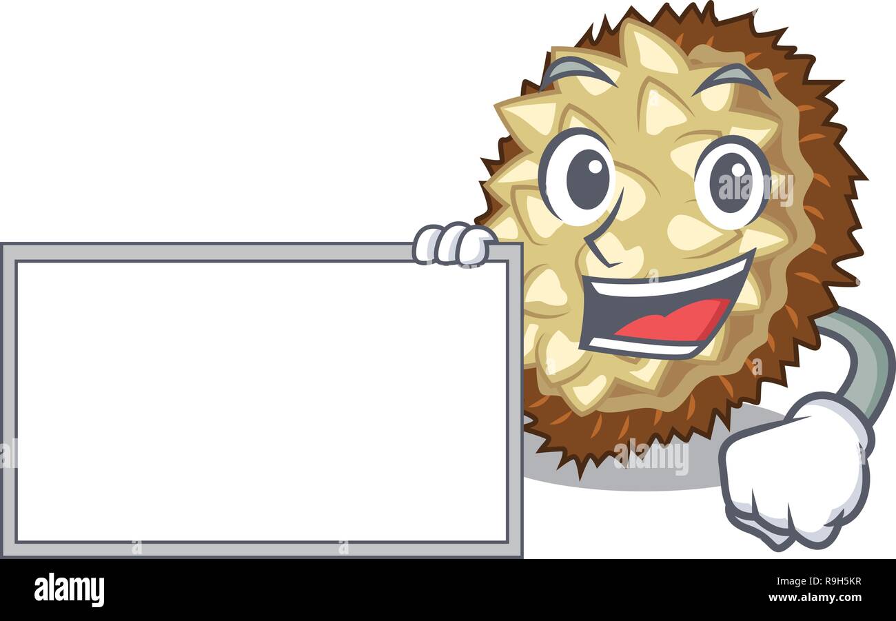 With board marang fruit isolated on a cartoon Stock Vector Image & Art ...