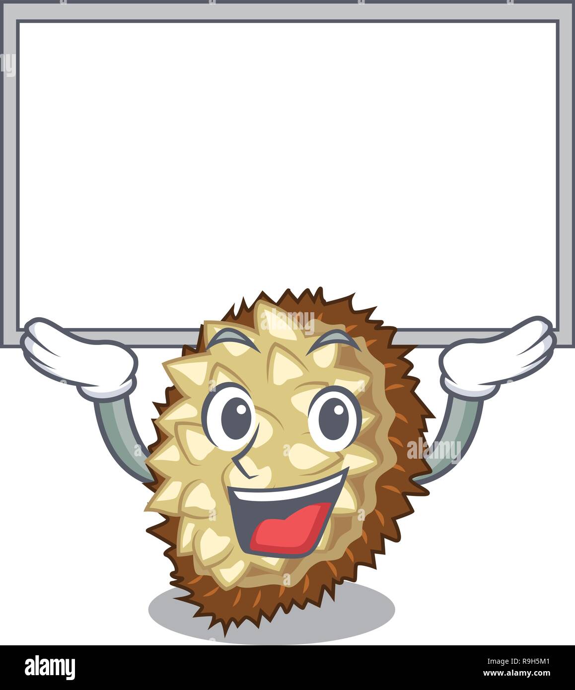 Up board marang fruit isolated on a cartoon Stock Vector Image & Art ...