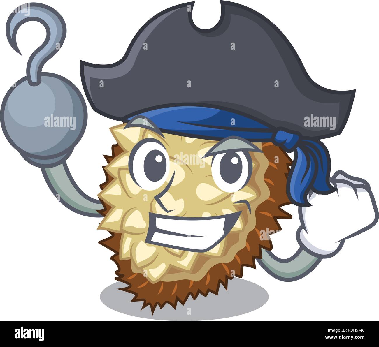 Pirate marang fruit isolated on a cartoon Stock Vector Image & Art - Alamy