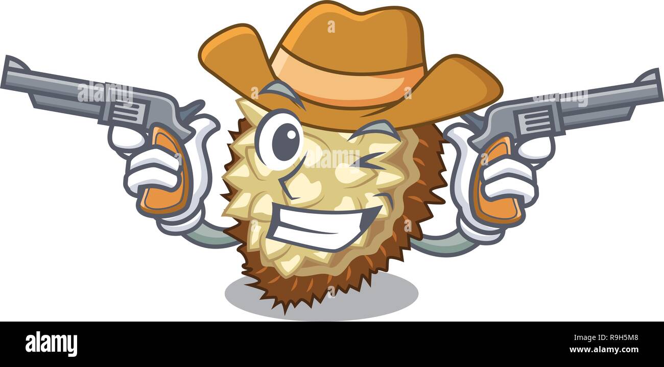 Cowboy marang fruit isolated on a cartoon Stock Vector Image & Art - Alamy