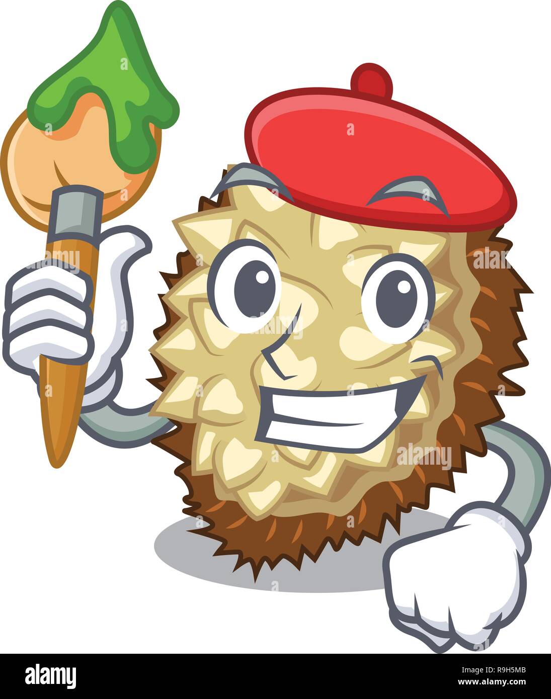 Artist marang fruit isolated on a cartoon Stock Vector Image & Art - Alamy