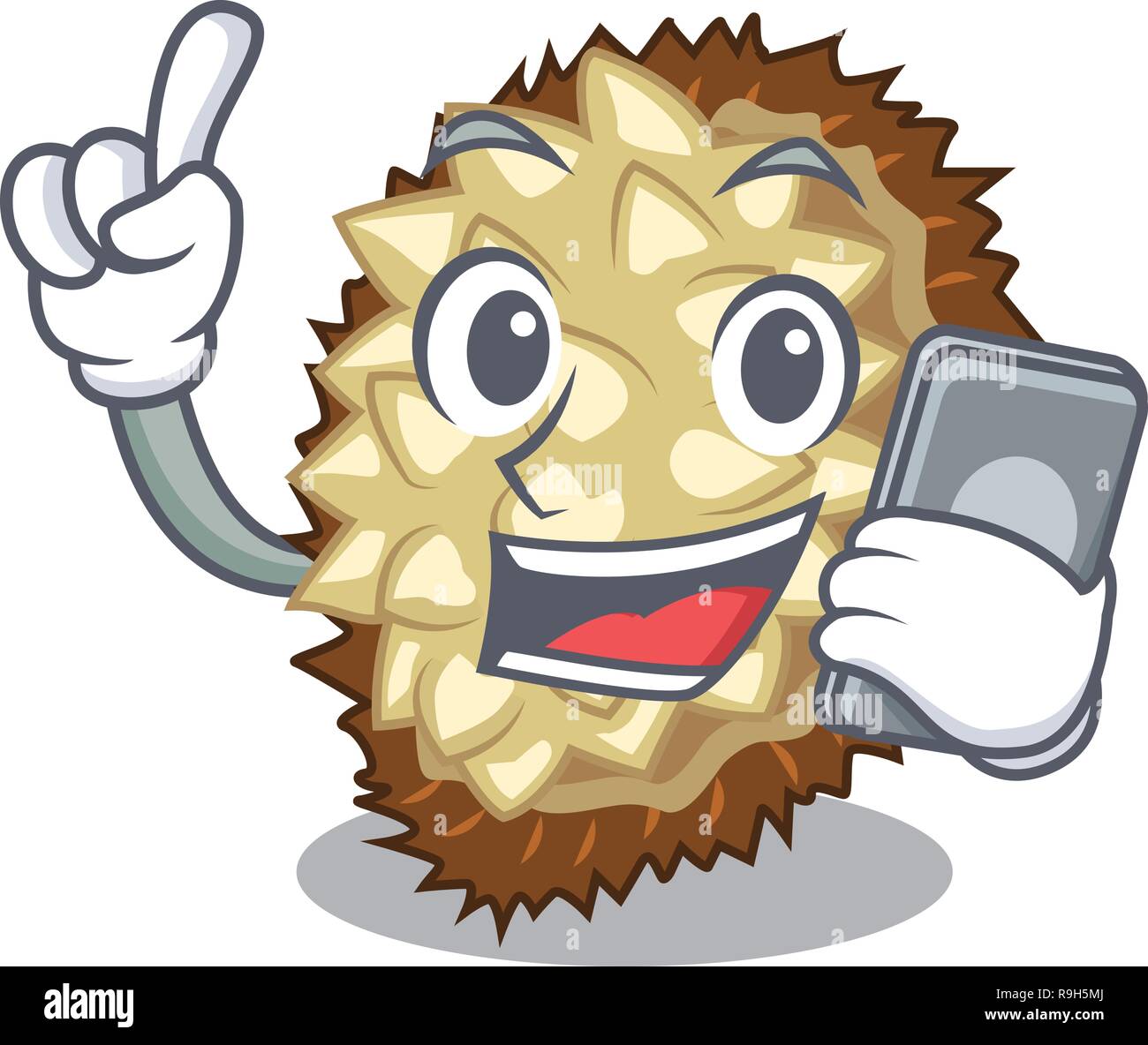 With phone marang fruit isolated on a cartoon Stock Vector Image & Art ...