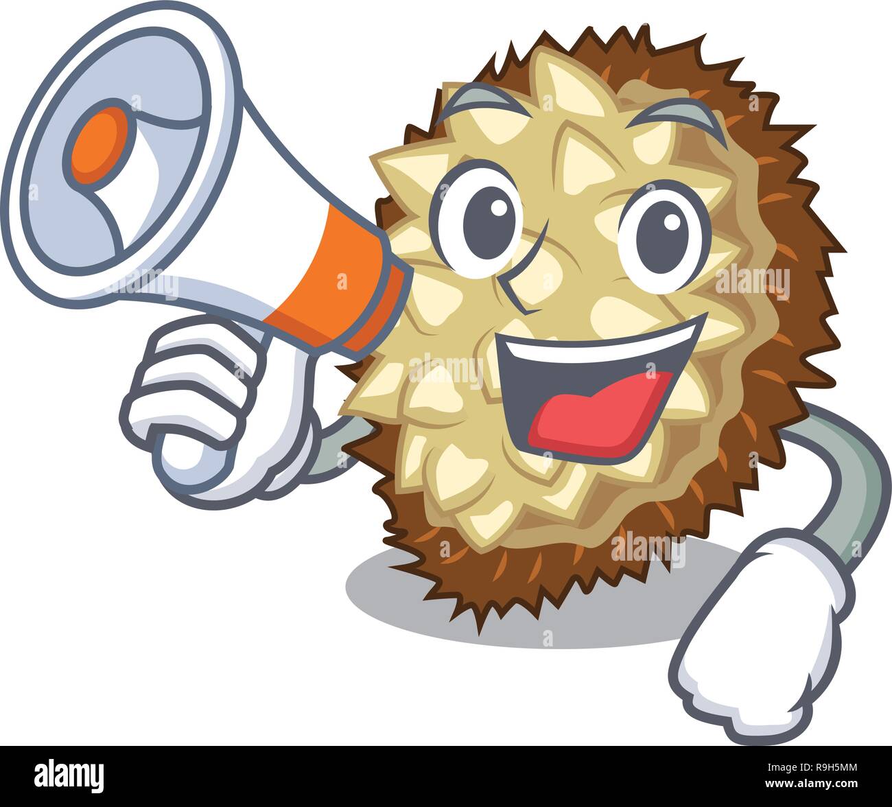 With megaphone marang fruit isolated on a cartoon Stock Vector Image ...