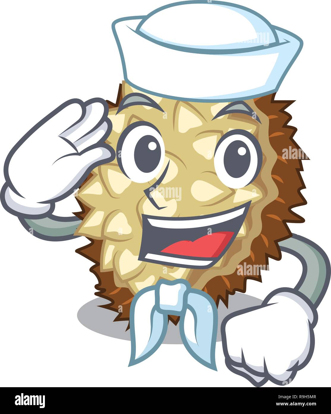 Sailor marang fruit isolated on a cartoon Stock Vector Image & Art - Alamy