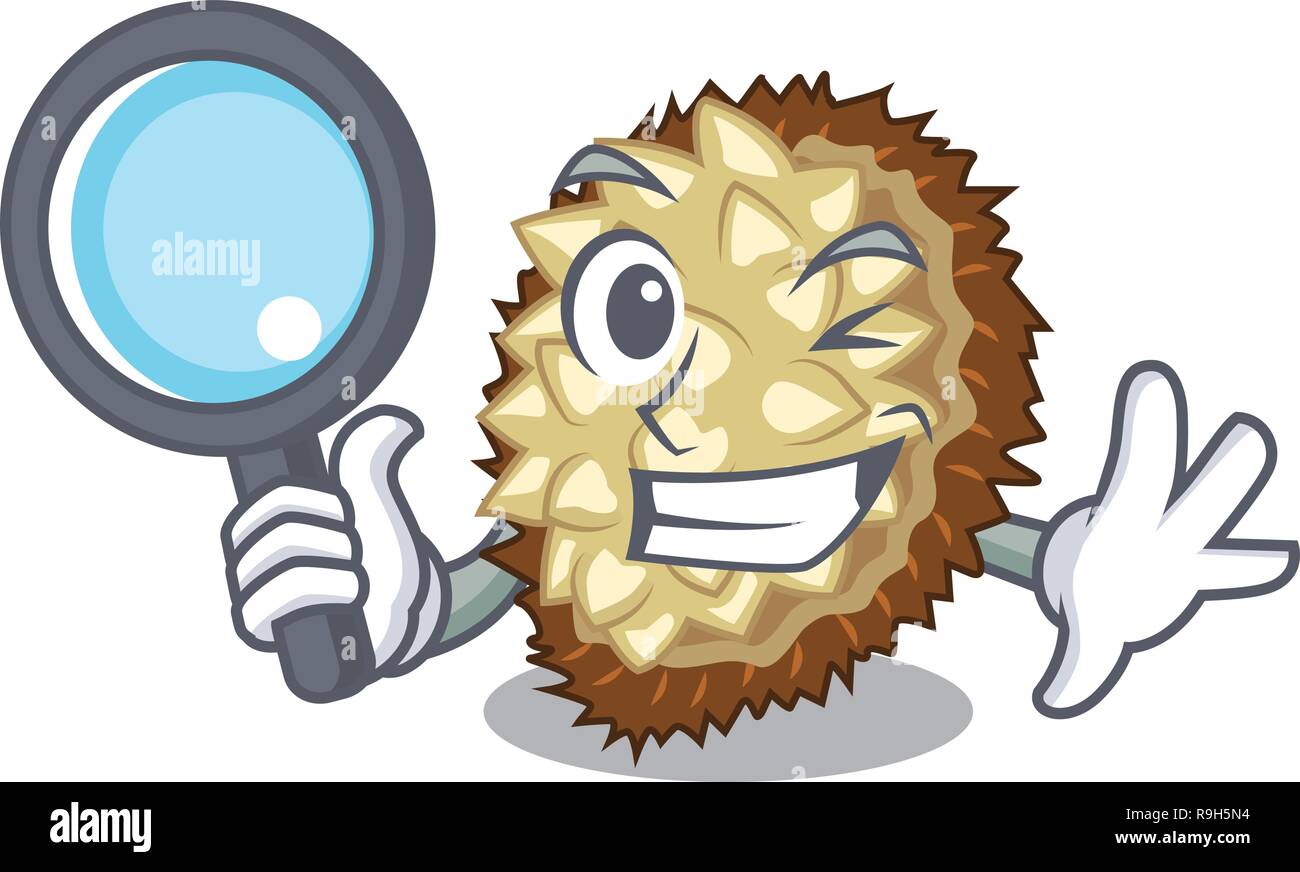 Detective marang fruit in shape a cartoon Stock Vector Image & Art - Alamy
