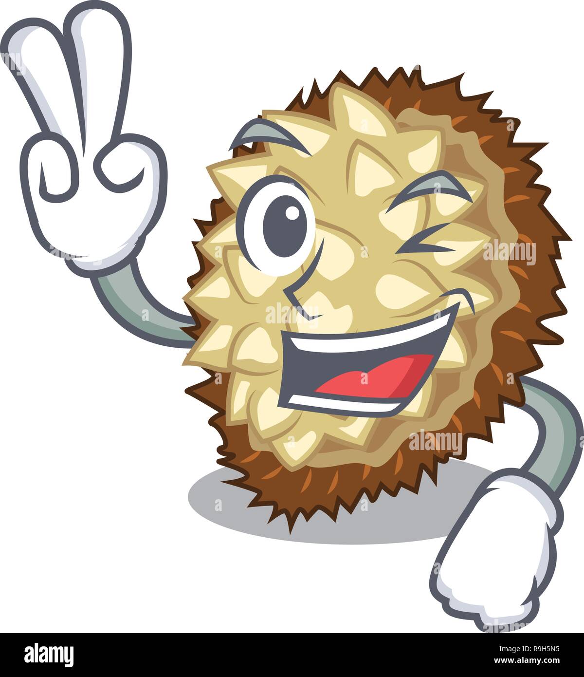 Two finger marang fruit in shape a cartoon Stock Vector Image & Art - Alamy