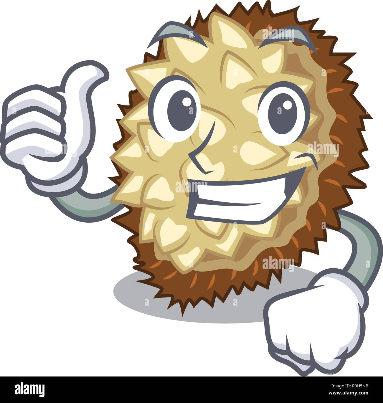 Thumbs up marang fruit in shape a cartoon Stock Vector Image & Art - Alamy