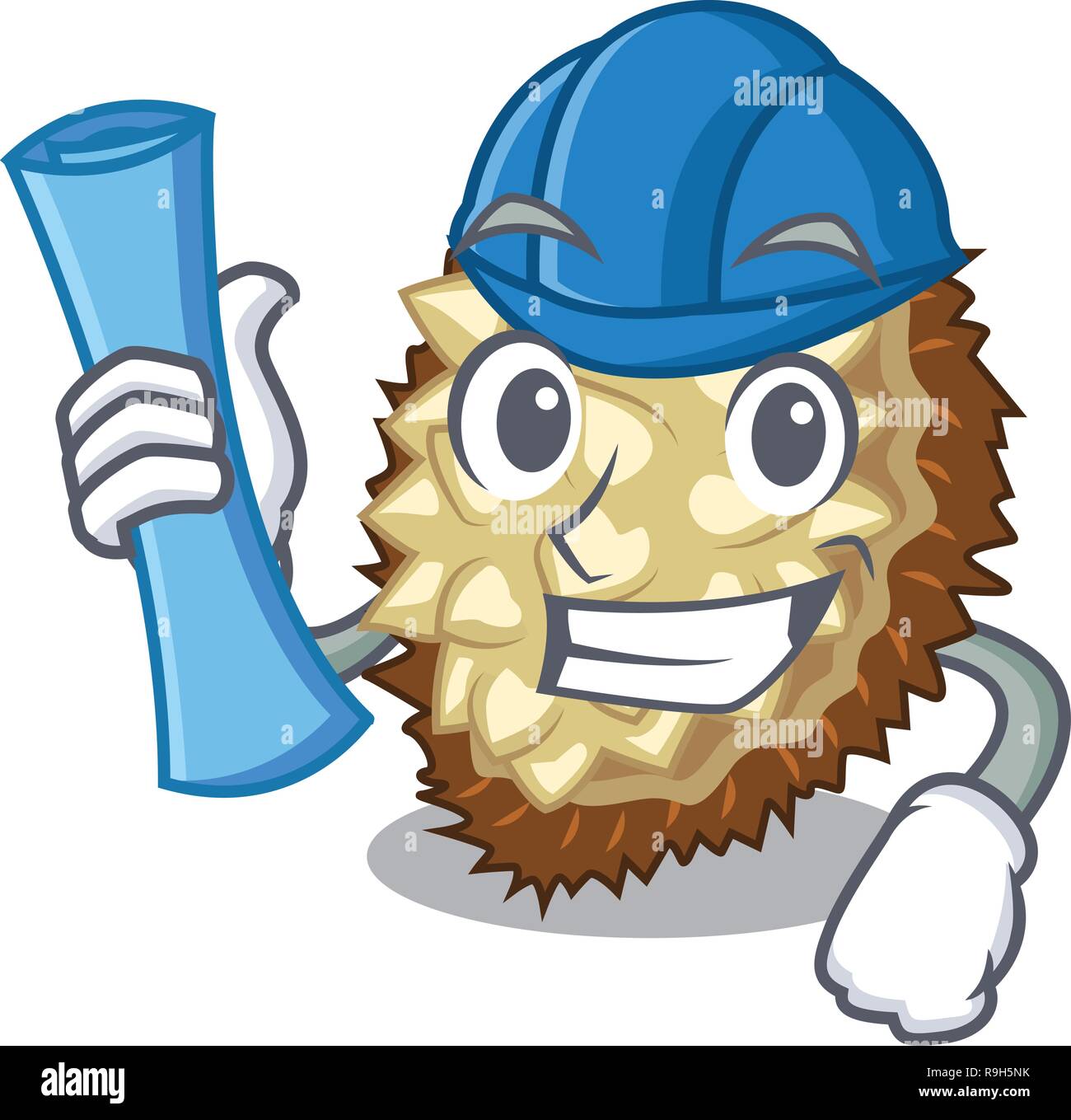Architect marang fruit in shape a cartoon Stock Vector Image & Art - Alamy