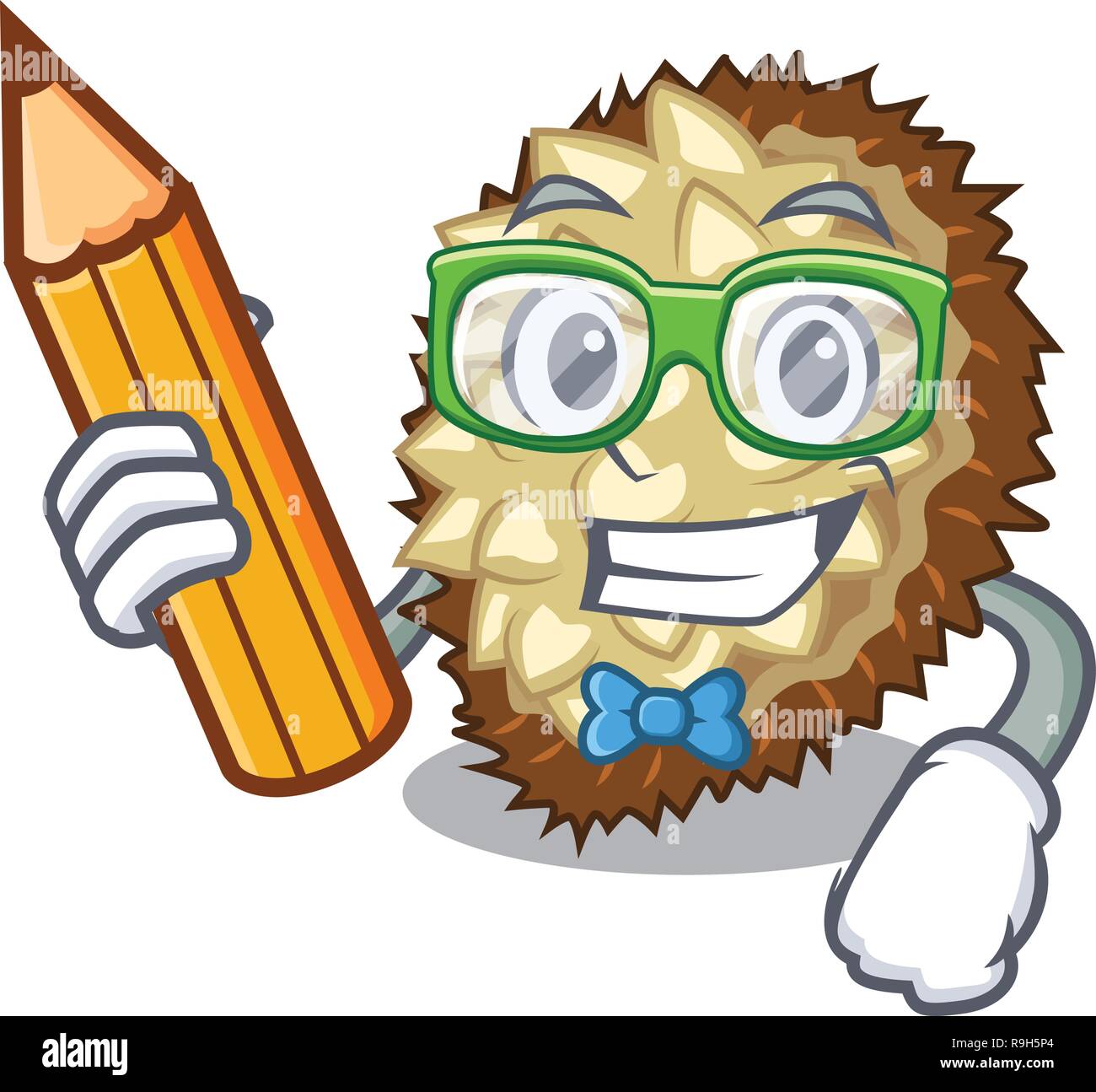 Student marang fruit in shape a cartoon Stock Vector Image & Art - Alamy