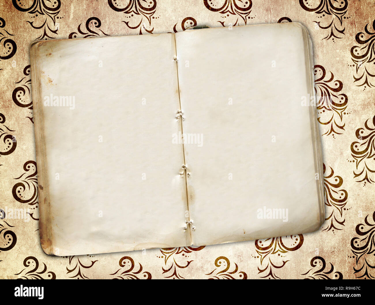 Grunge background with old book Stock Photo - Alamy