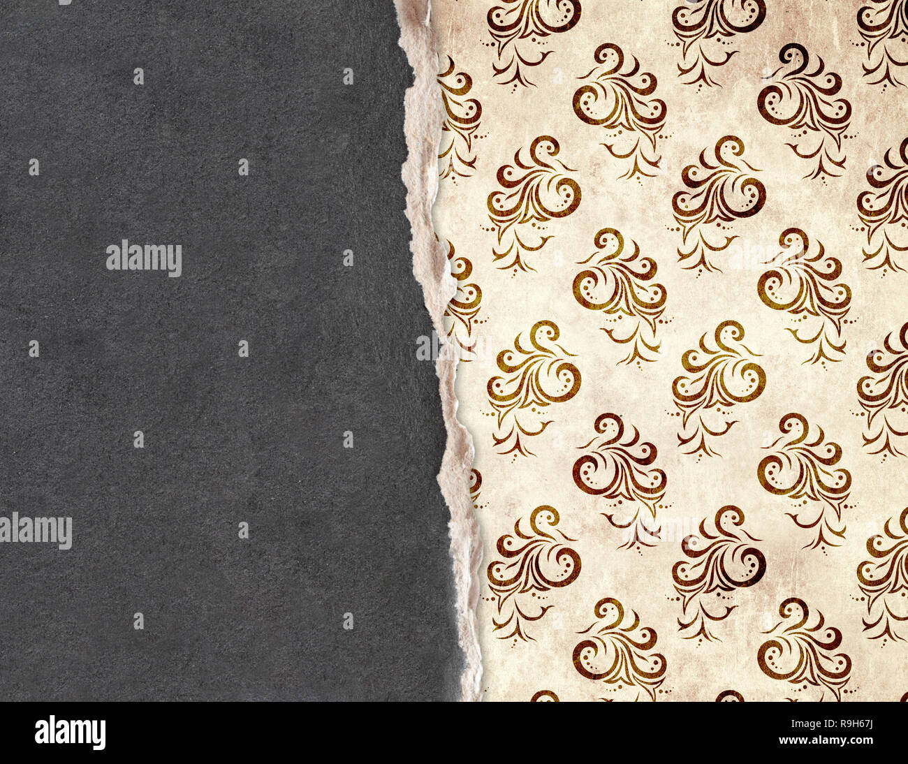 Grunge frame with paper texture Stock Photo - Alamy