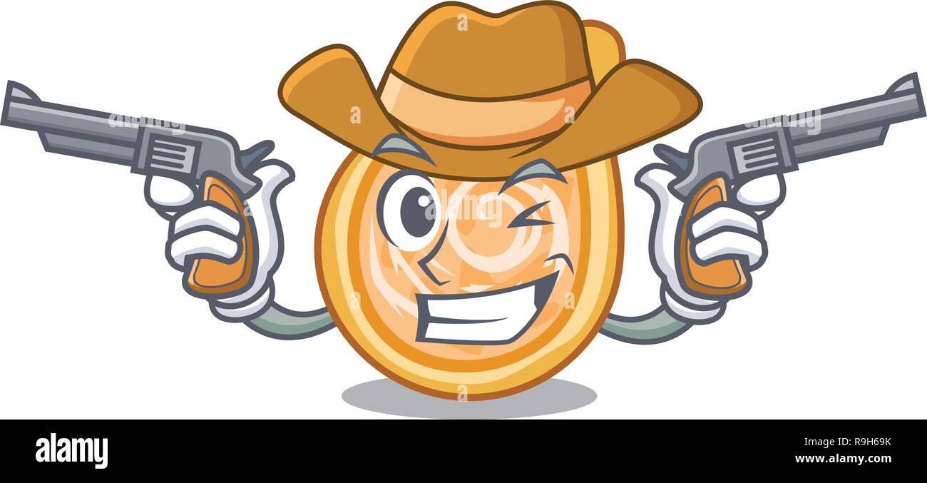 Cowboy chicken coxinhas on the table cartoon Stock Vector Image & Art ...