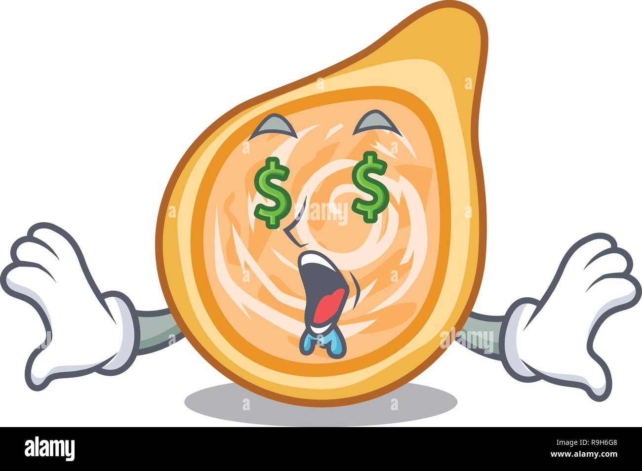 Money eye chicken coxinha in shape a cartoon Stock Vector Image & Art ...