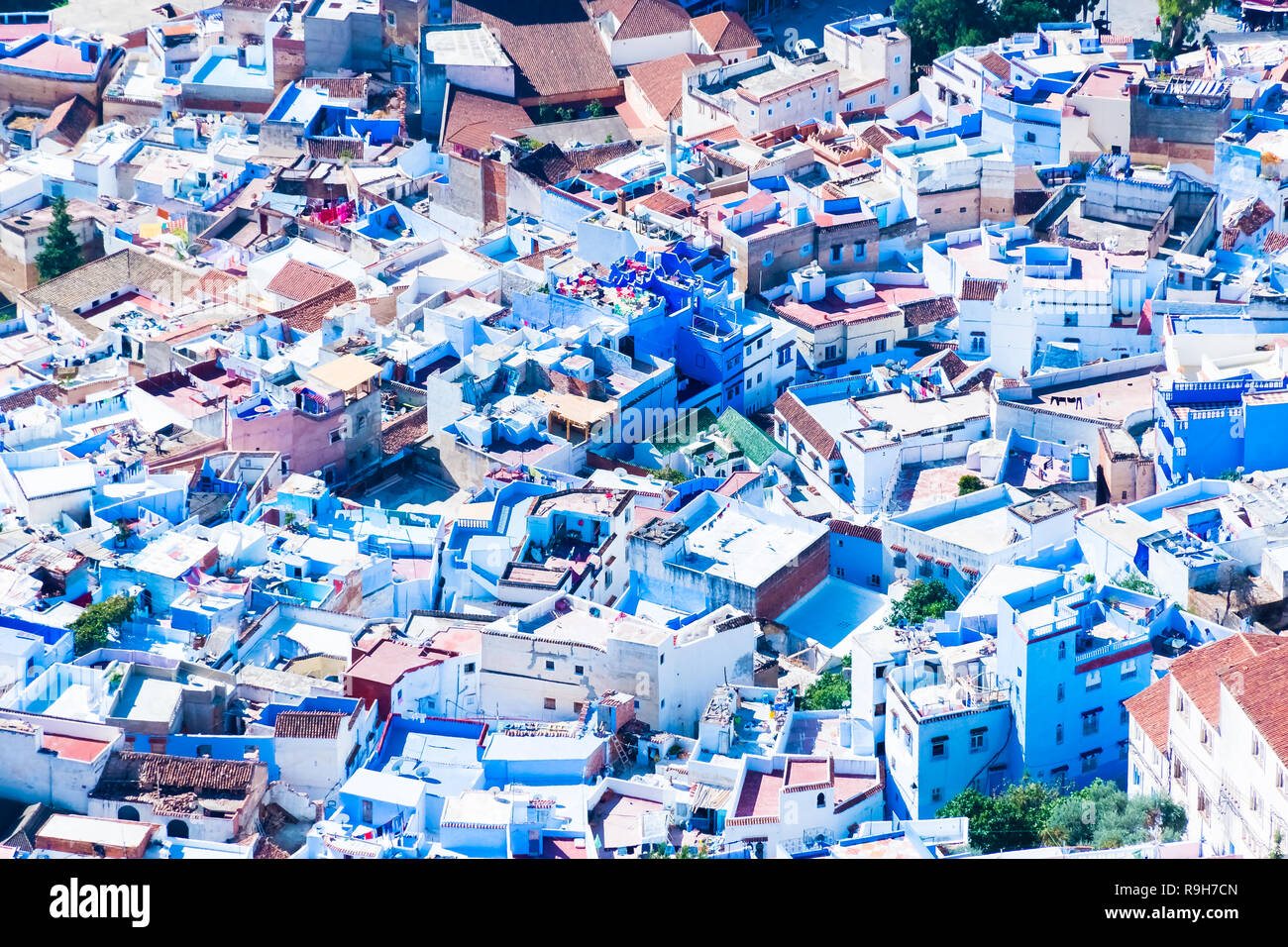 Aerial view of chefchaouen hi-res stock photography and images - Alamy
