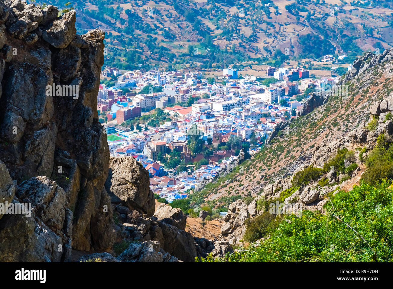 Aerial view of chefchaouen hi-res stock photography and images - Alamy