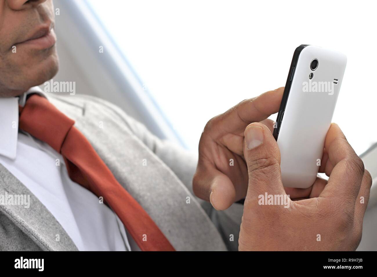 Man using phone in prison hi-res stock photography and images - Alamy