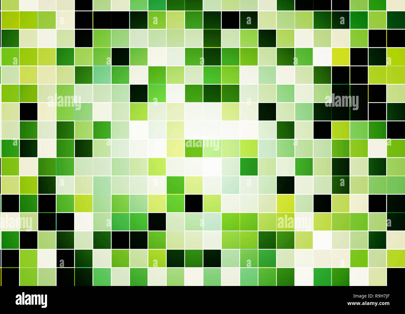 Abstract background with square tiles of green color Stock Photo - Alamy