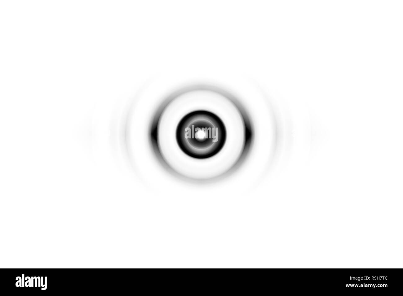 Abstract black circle effect on white background Stock Photo - Alamy