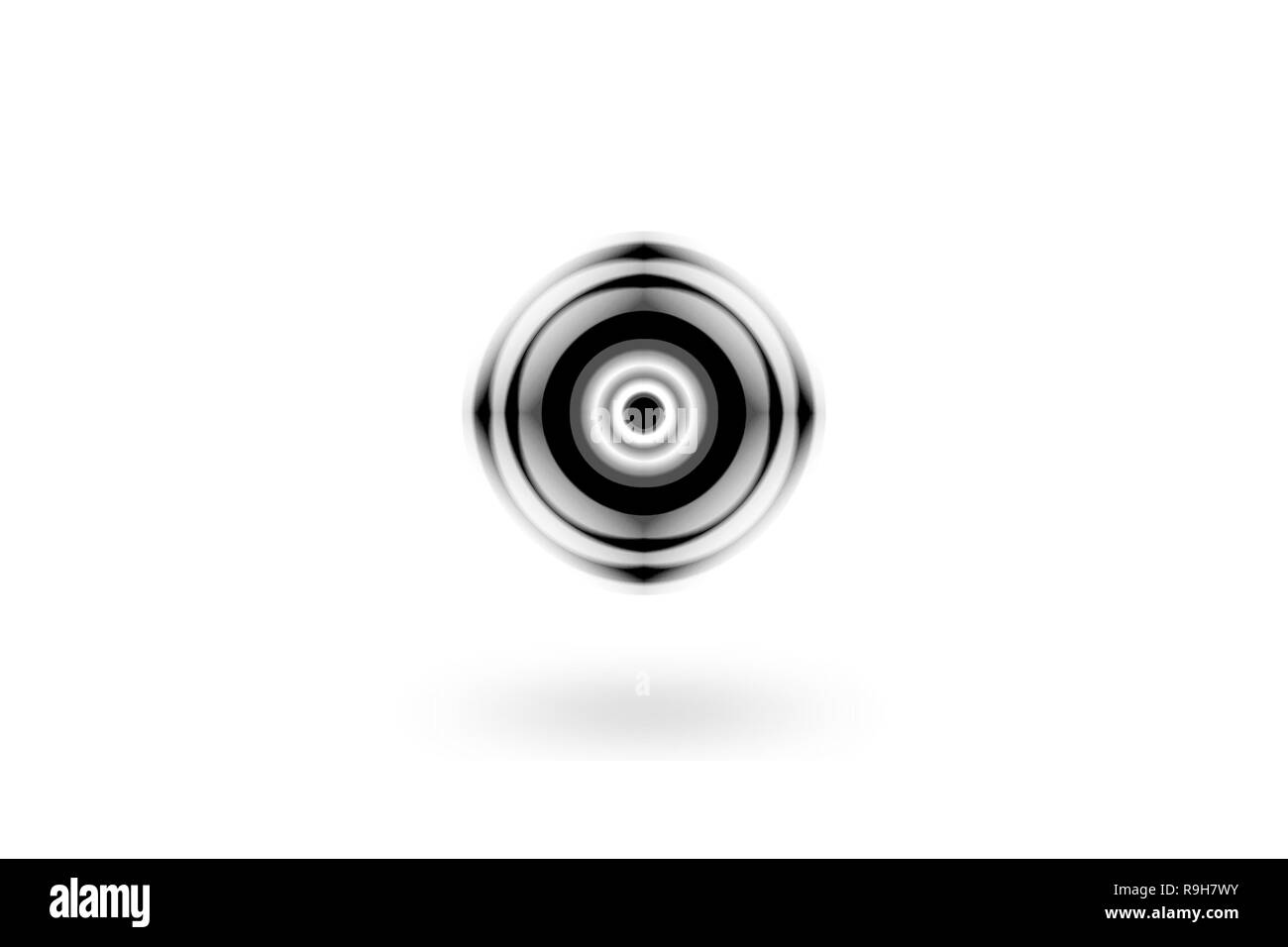 Black and white eye effect with sound waves oscillating, abstract ...