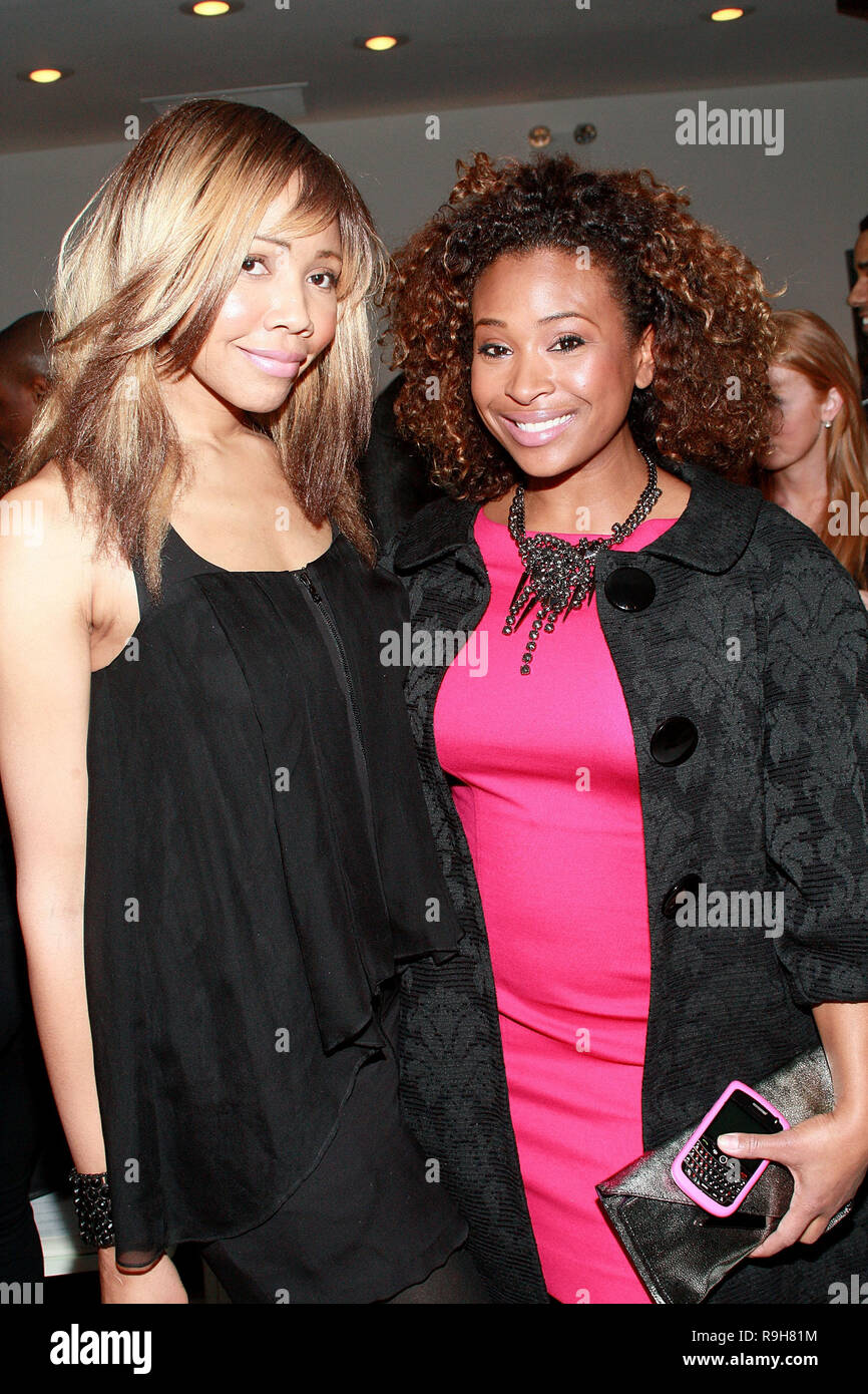NEW YORK - FEBRUARY 15: Fashion Blogger Tia Walker and TV Personality ...