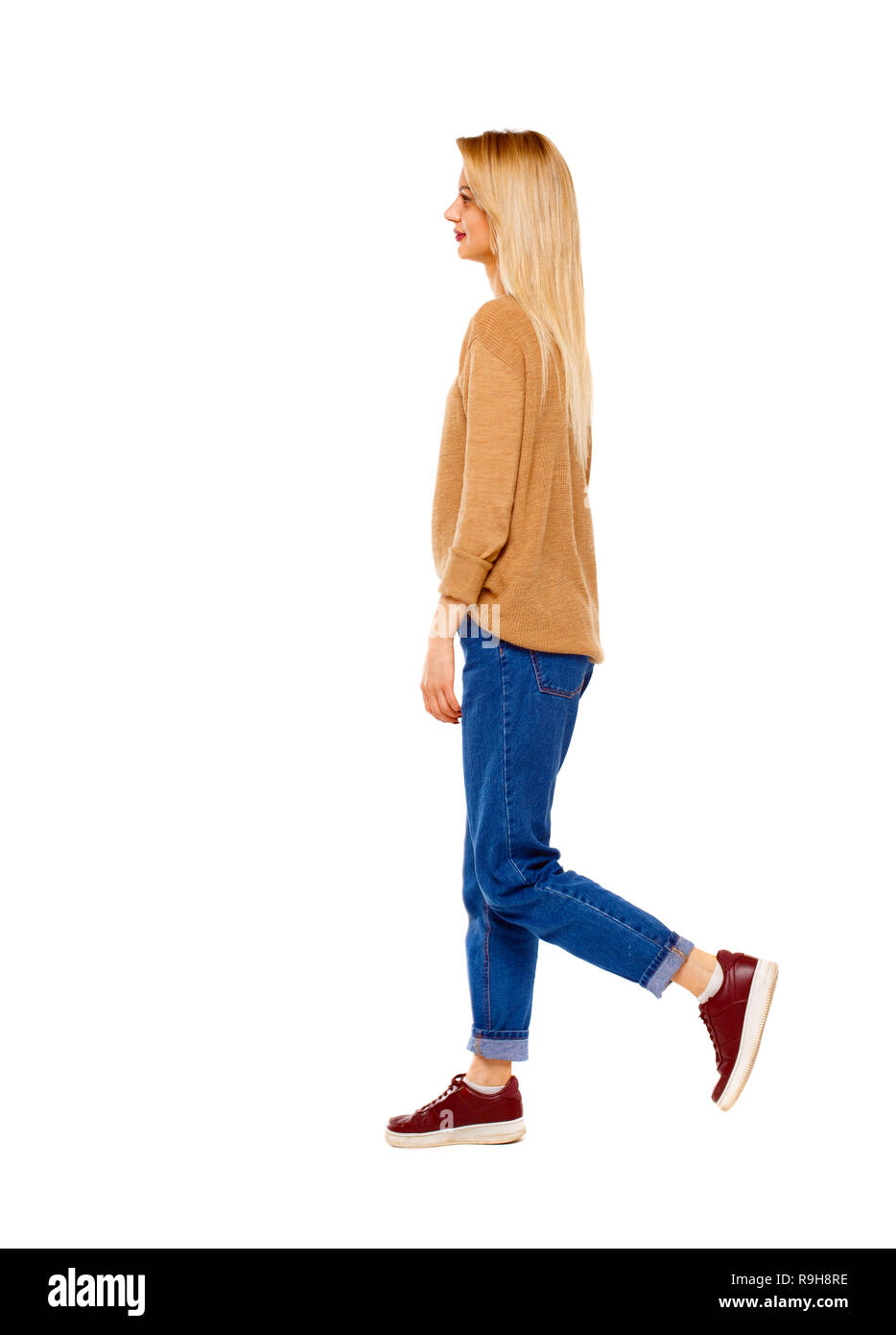Woman Walking Side View