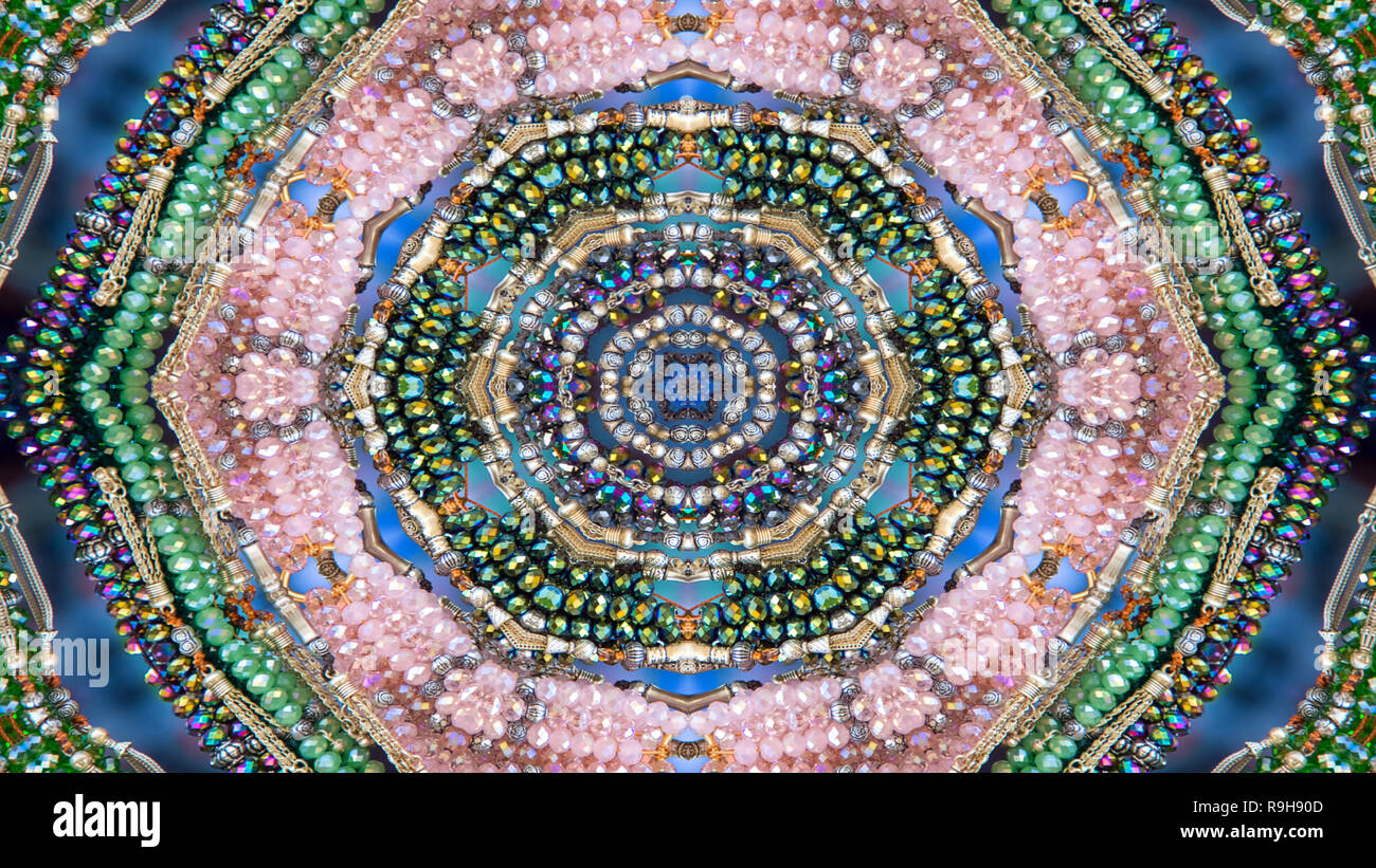 Abstract Colorful Hypnotic Symmetric Pattern Ornamental Decorative ...