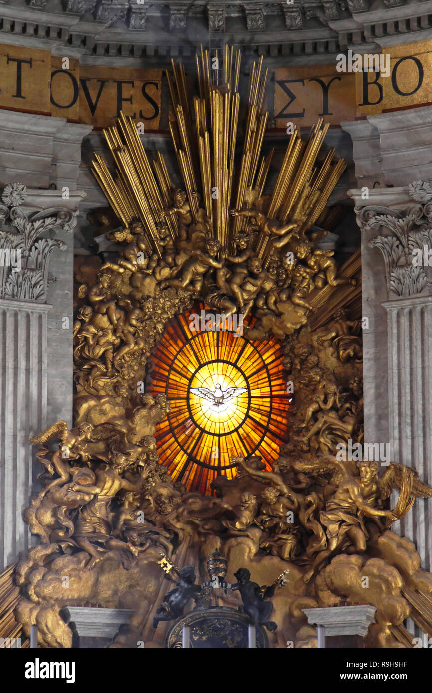 ROME, ITALY - OCTOBER 26: Holy Spirit Dove in Vatican on OCTOBER 26 ...