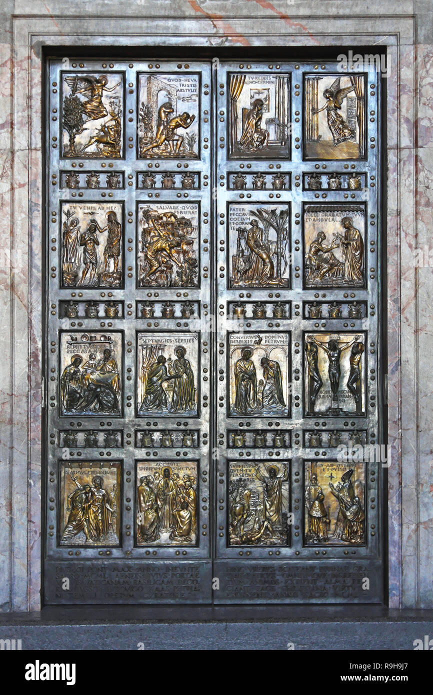 ROME, ITALY - OCTOBER 26: The Holy Door in Vatican on OCTOBER 26, 2009 ...