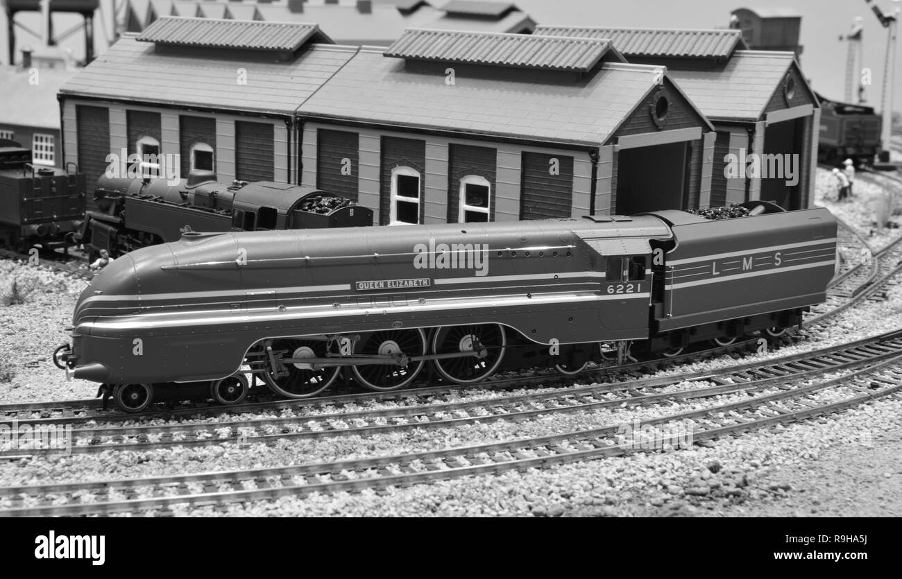 Queen Elizabeth a Model of a Class 8P Coronation class locomotive Stock ...