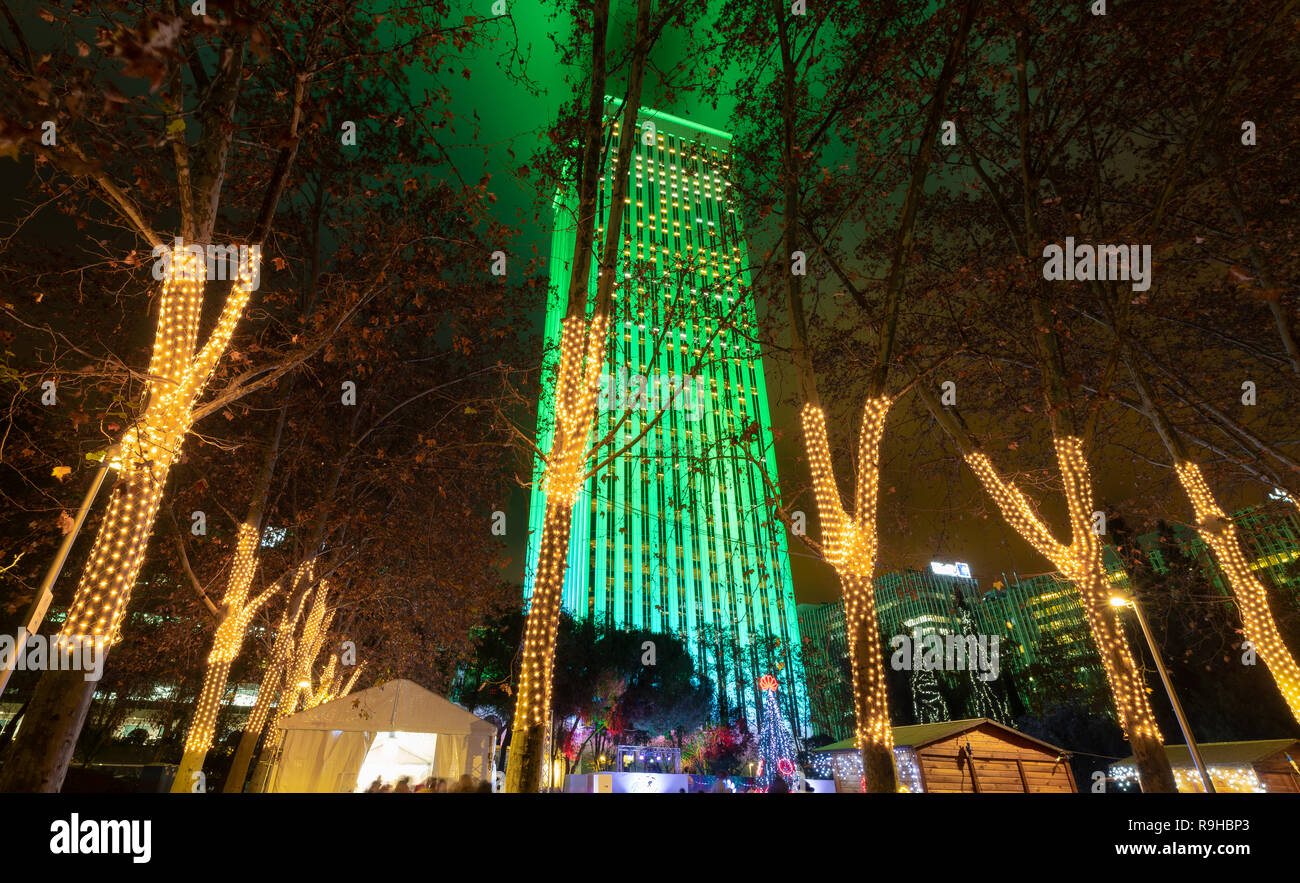 Picasso tower madrid night hi-res stock photography and images - Alamy