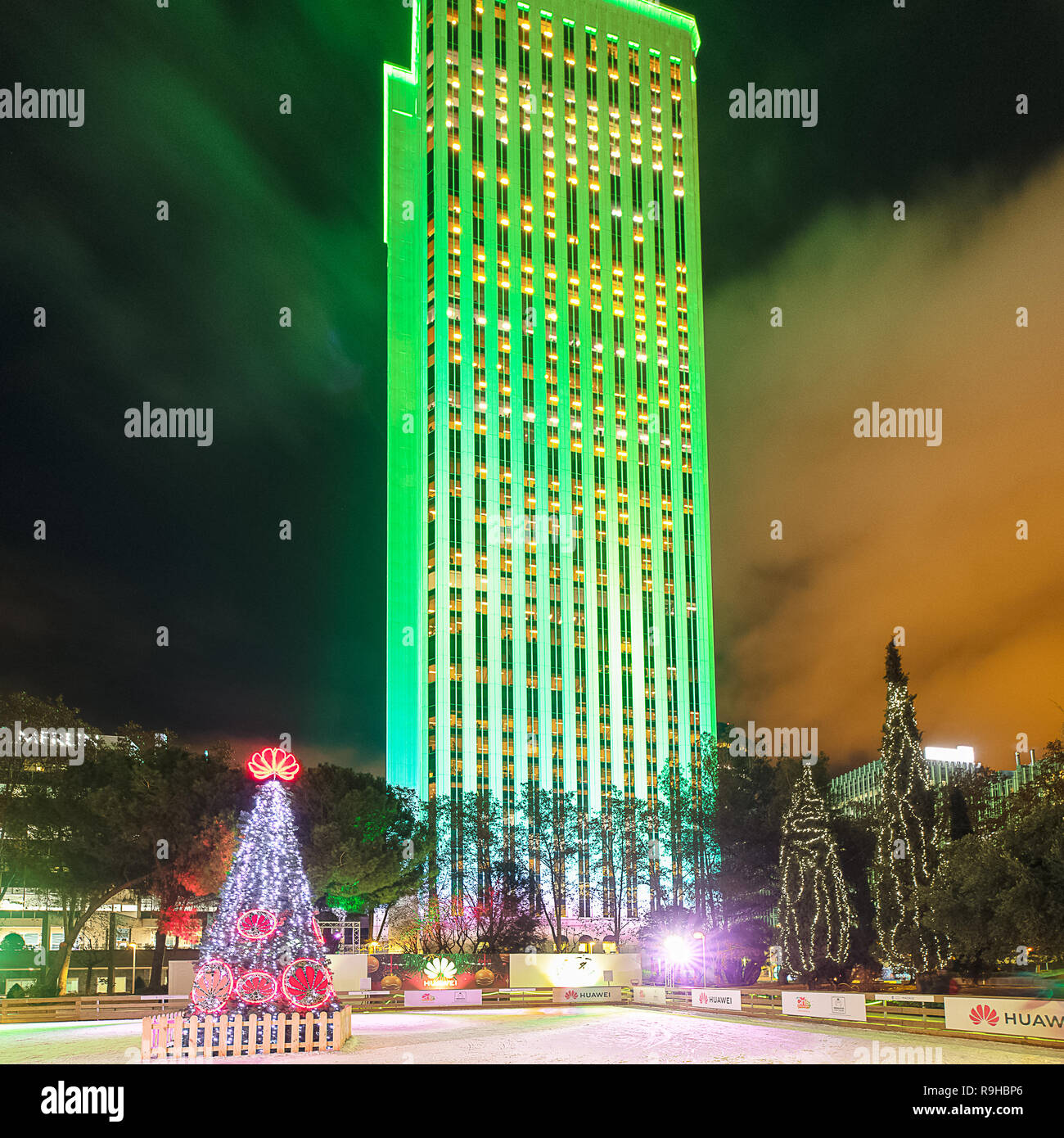 Picasso tower madrid night hi-res stock photography and images - Alamy