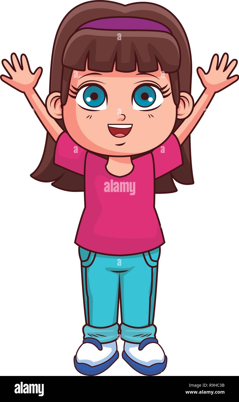 Cute girl cartoon Stock Vector Image & Art - Alamy