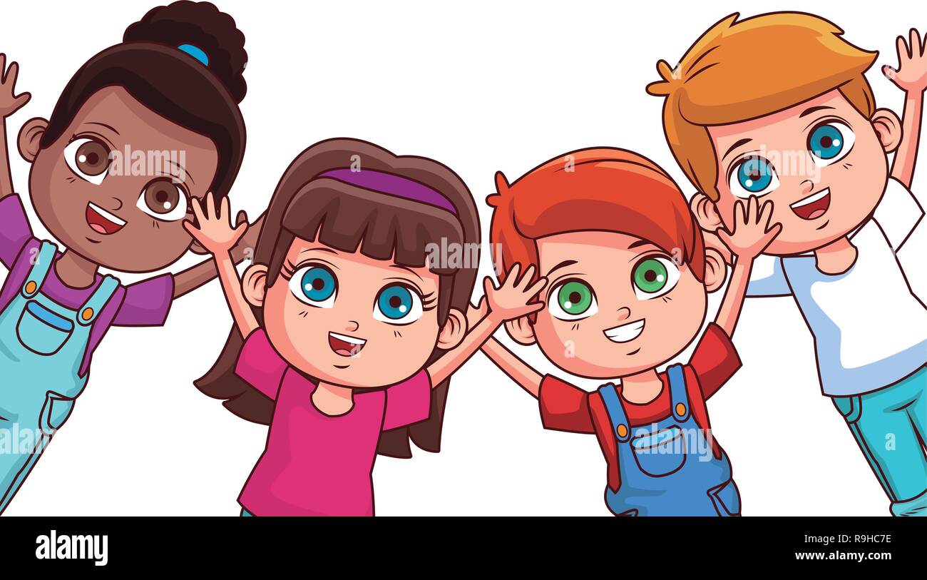 Cute kids cartoon Stock Vector Image & Art - Alamy