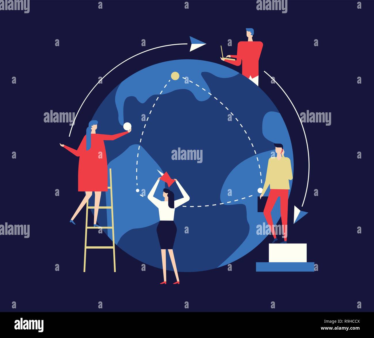 Globalization Concept Colorful High Resolution Stock Photography and ...