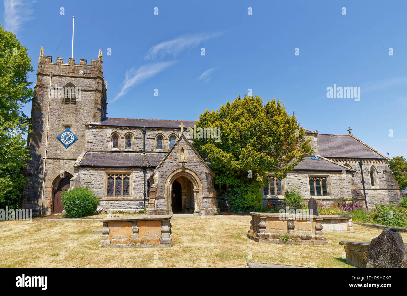 st mary's parish church in the north yorkshire town of Ingleton Stock ...