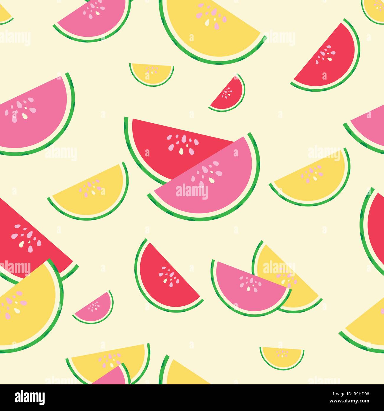 Watermelon hearts Stock Vector Images - Alamy