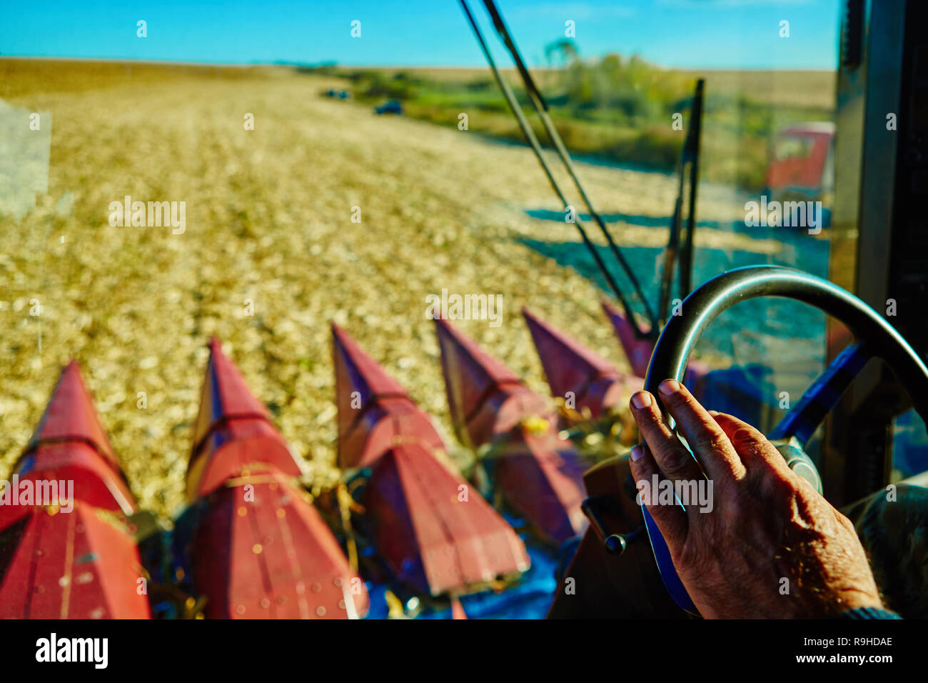 Combine harvester interior hi-res stock photography and images - Alamy
