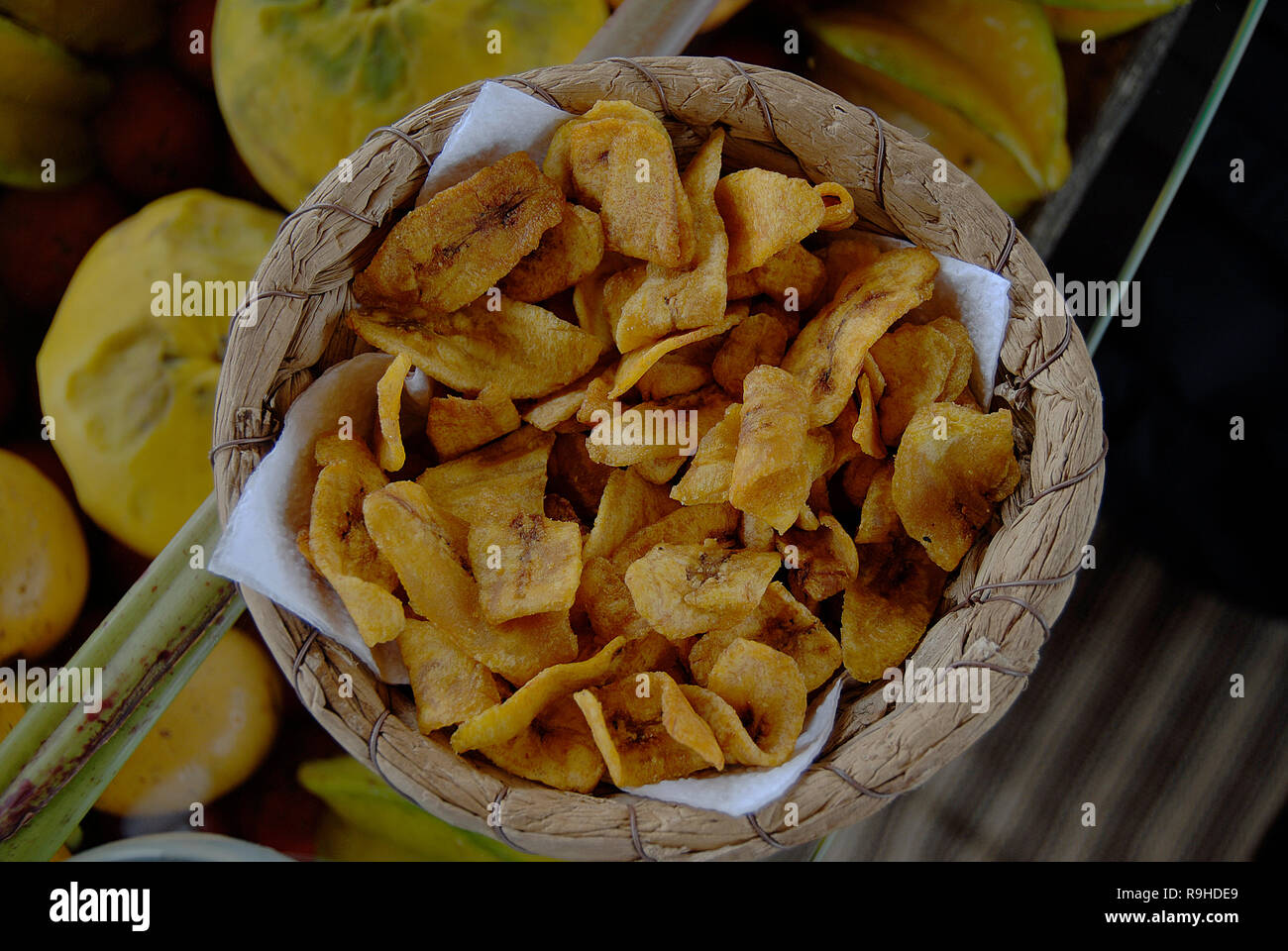 Banana chips snack in Peru, South America Stock Photo - Alamy
