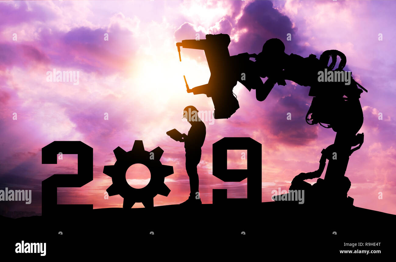 2019 years of robot assistant technology , industry 4.0 , artificial ...